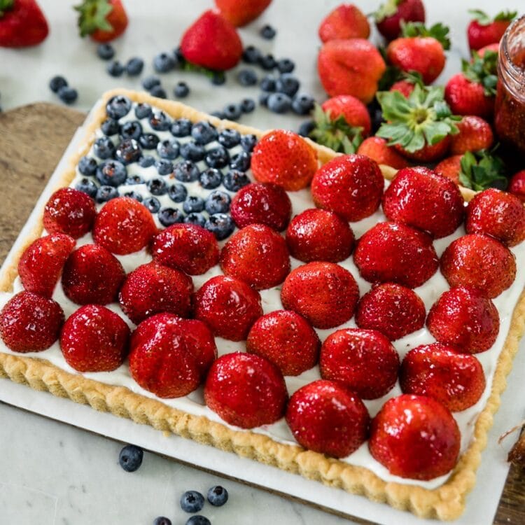 Strawberry & Blueberry Cookie Tart - Wyse Guide