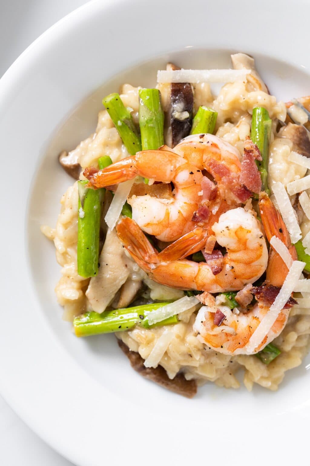 Parmesan Risotto with Shrimp and Asparagus - Wyse Guide