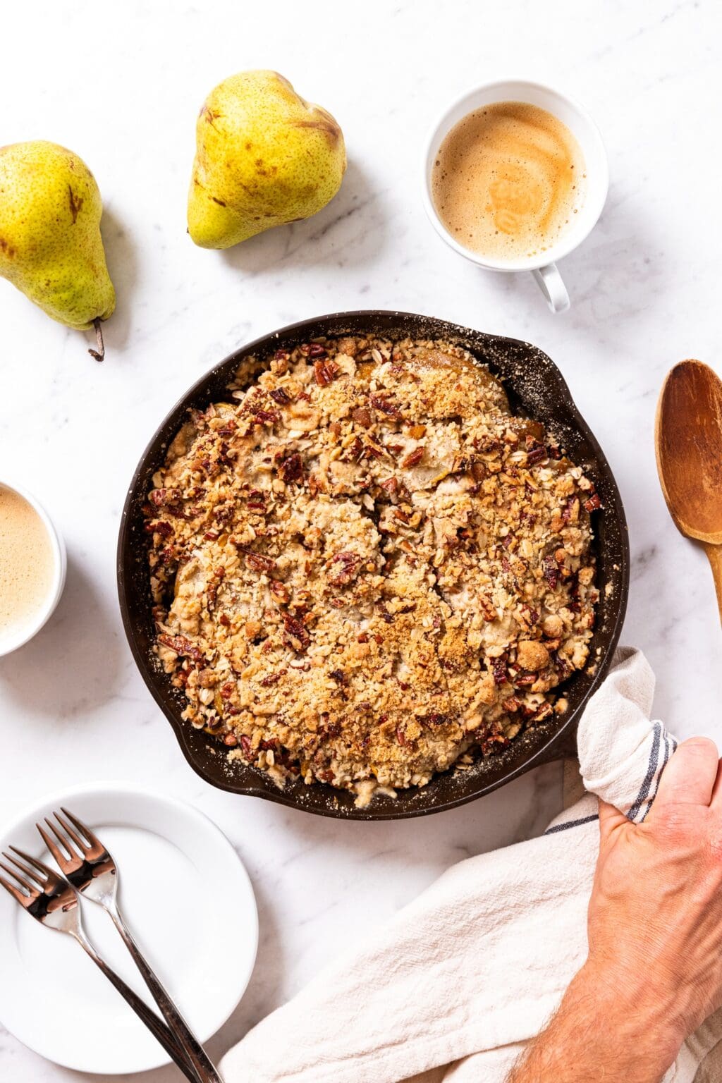 Easy Skillet Pear Crisp - Wyse Guide