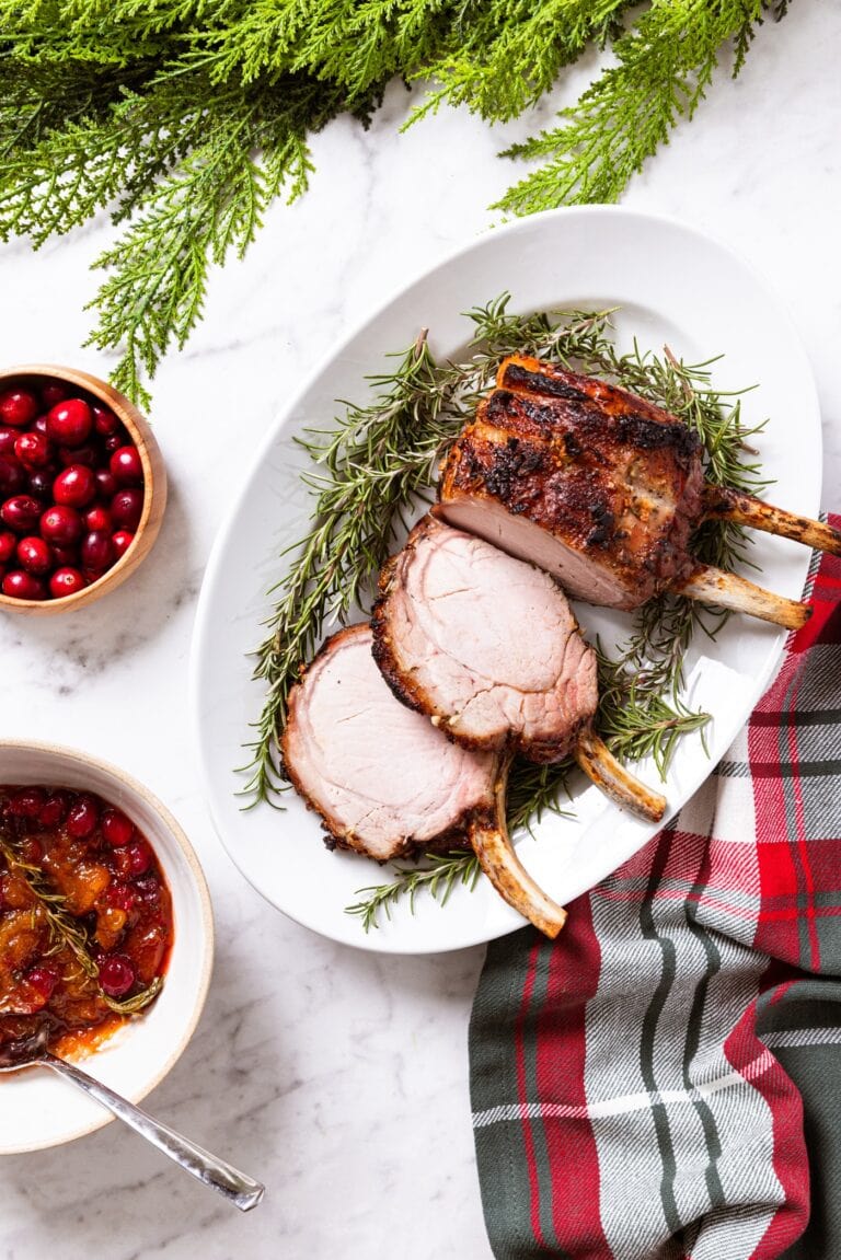 Herb & Garlic Pork Rib Roast Recipe - Wyse Guide