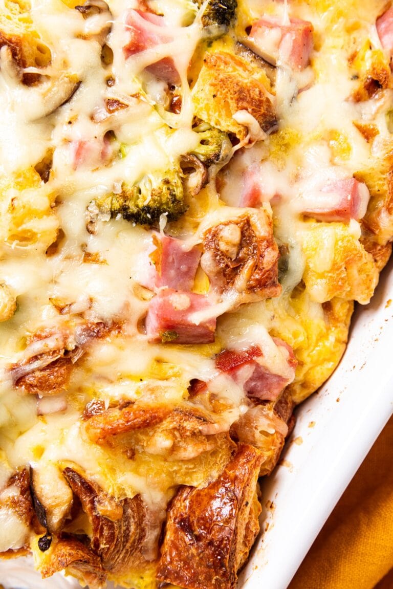 Ham & Cheese Croissant Egg Casserole - Wyse Guide