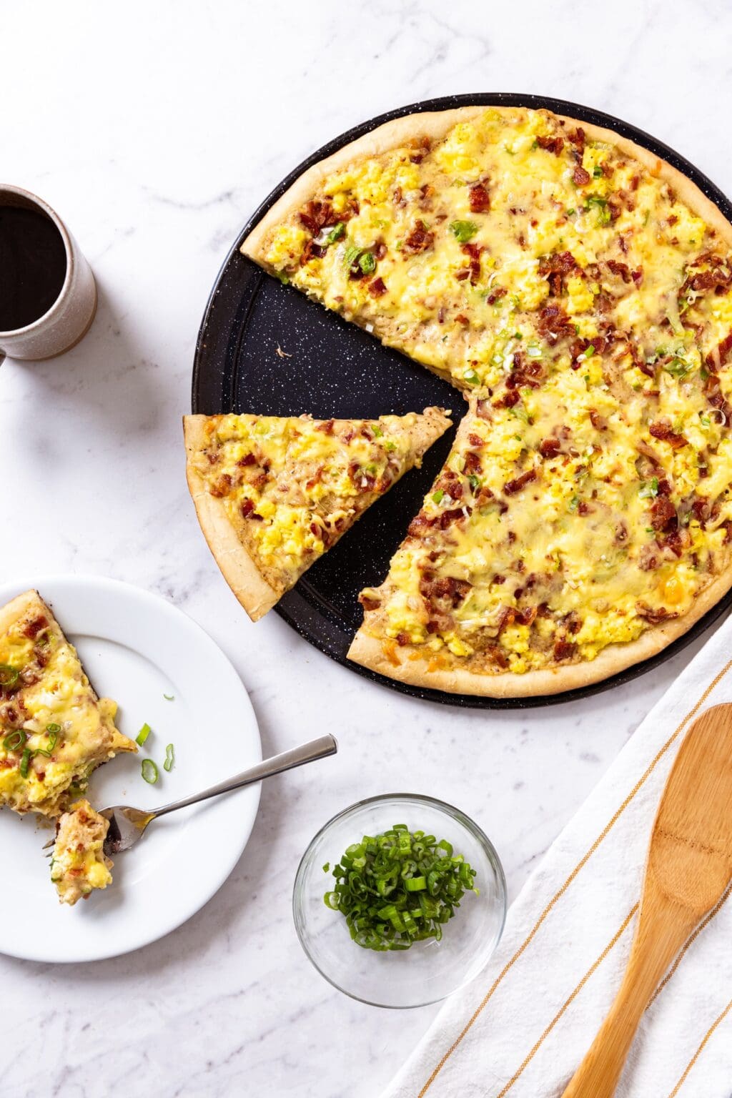 Egg & Bacon Breakfast Pizza Recipe - Wyse Guide