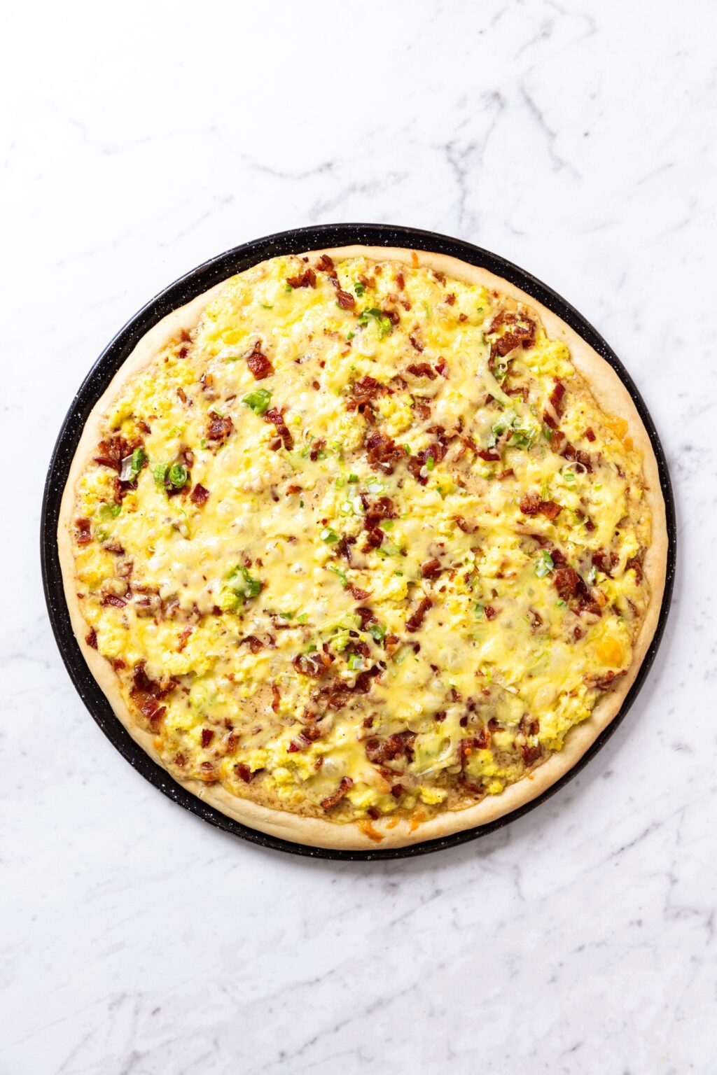 Egg & Bacon Breakfast Pizza Recipe - Wyse Guide
