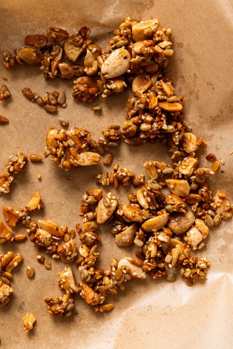 Spring Pea Salad with Crunchy Nut Topping - Wyse Guide