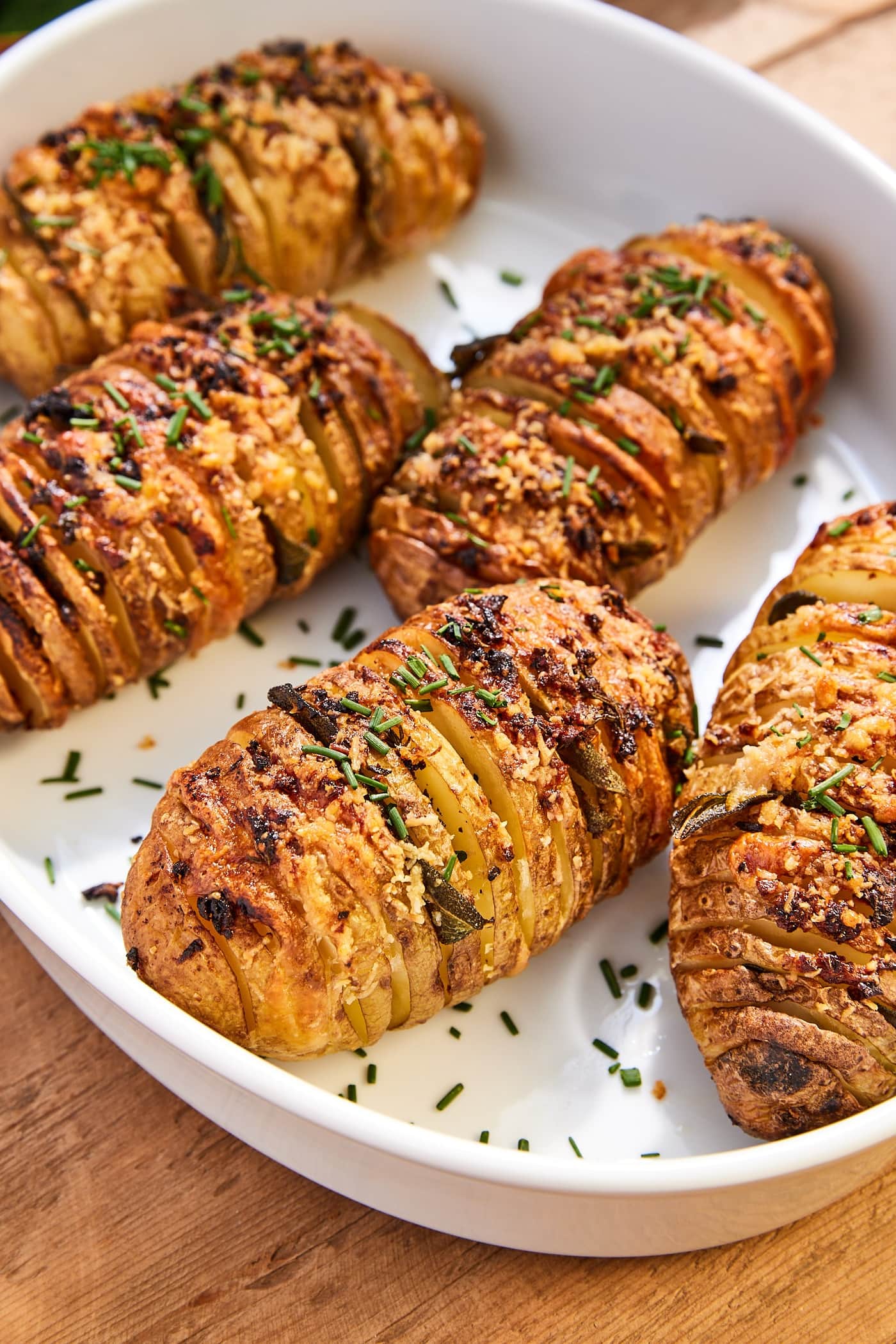 Garlic Butter Hasselback Potatoes Recipe - Wyse Guide