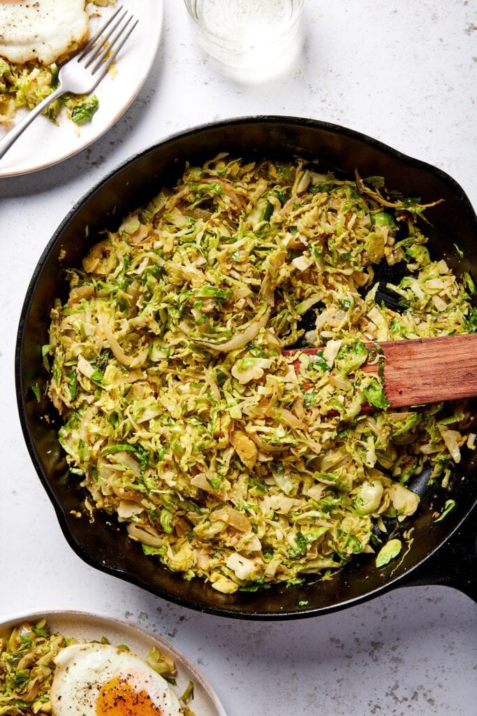 Shaved Brussels Sprouts Hash - Wyse Guide