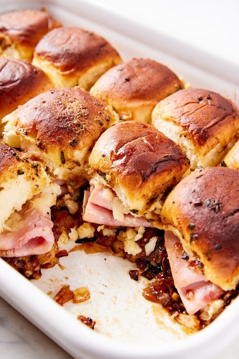 Ham & Onion Jam Sliders - Wyse Guide