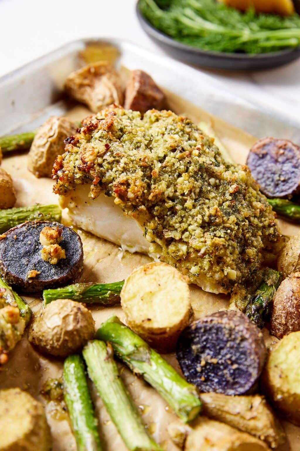 Herb Crusted Baked Halibut - Wyse Guide
