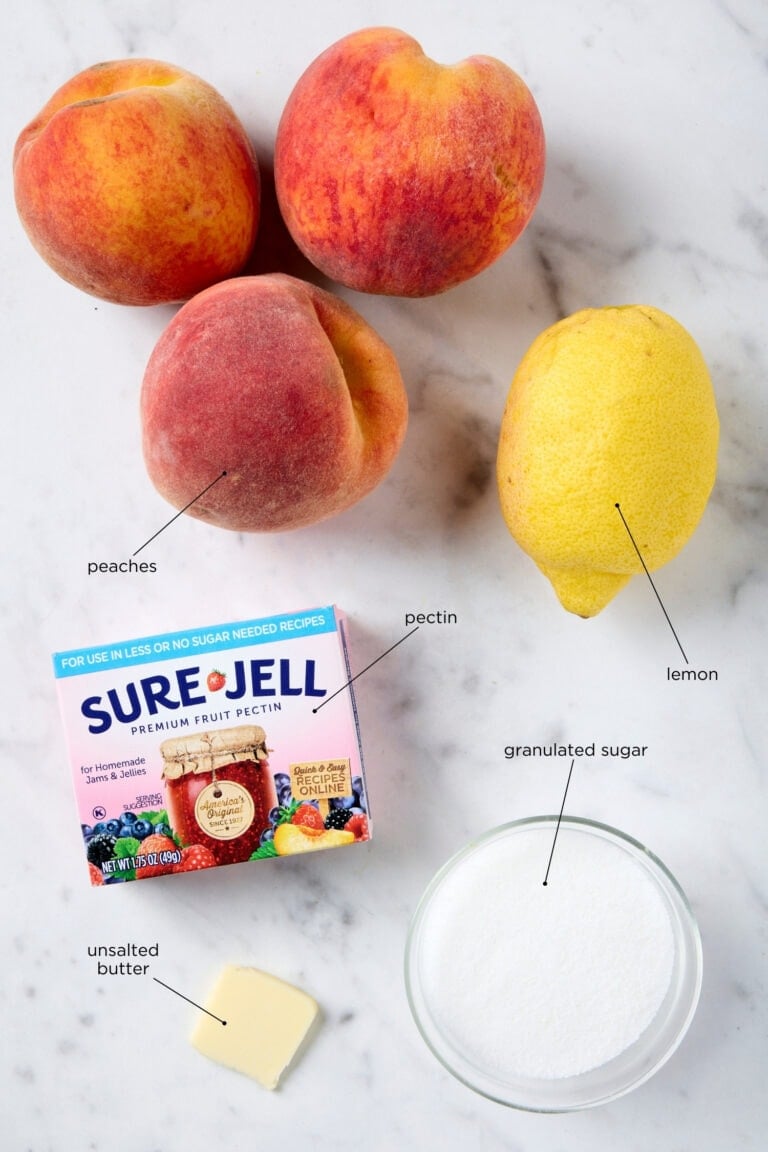 Peach Jam Recipe (Pectin Method) + Video - Wyse Guide